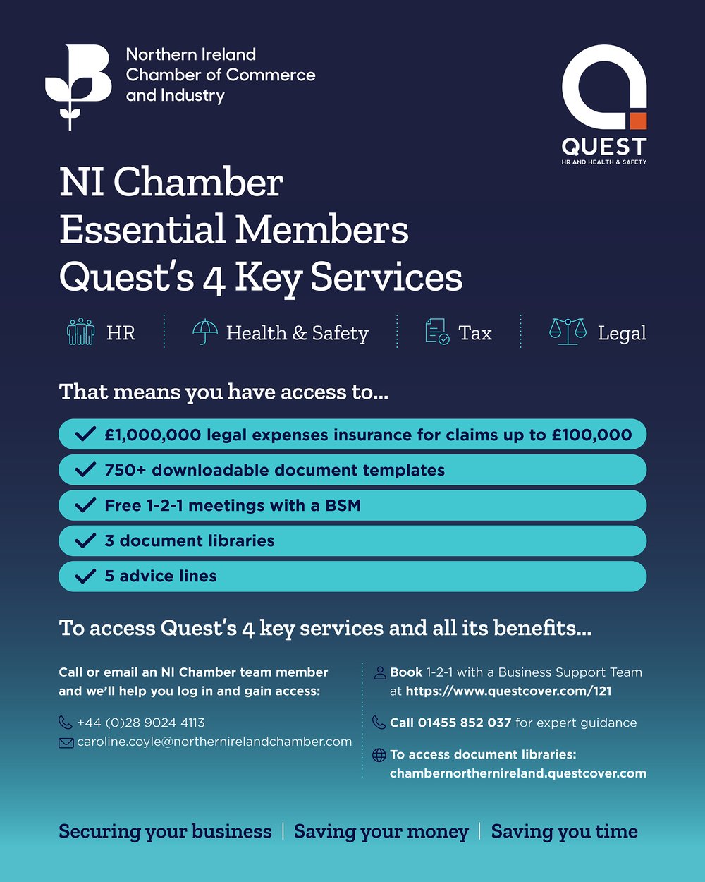 The 4 benefits of Quest services for NI Chamber’s Essential members